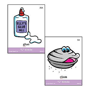 Super Duper Publications | Articulation L Blends Fun Deck | Vocabulary and Language Development Flash Cards | Educational Learning Materials for Children