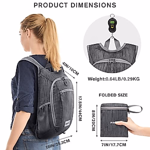 G4Free 10L/15L Hiking Backpack Lightweight Packable Hiking Daypack Small Travel Outdoor Foldable Shoulder Bag