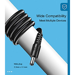 WindSwallow AC DC Adapter Compatible with Alesis Recital 88-Key 61-Key Digital Piano Keyboard with Full-Sized Keys IO 14 IO 26 Recording Interface Power Supply Charger Cord