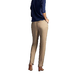 Lee Women's Relaxed Fit All Day Straight Leg Pant Flax 14