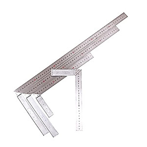Framing Tools 4 Sizes Metal Steel Engineers Try Square Set Wood Measuring Right Angle Ruler 90 Degrees Measurement Instruments Tool (Color : B)