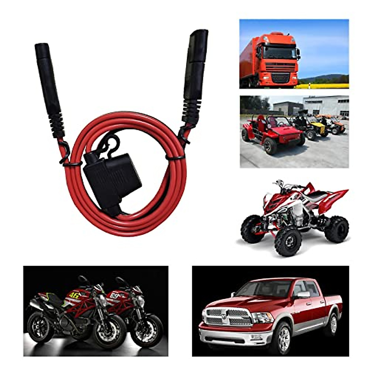 SAE to SAE Extension Cable with SAE Plug 3ft