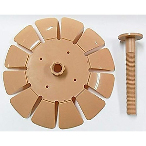 NURUMI - Premium Press Plate - Principle of Fermentation Weight Useful for a large amout of Pickles, Fermentation and Mature Foods in Crock Jar Container Mouth(over 14cm, 5.5in) (Round Apricot)