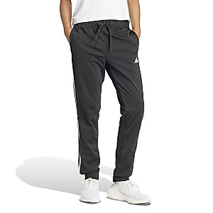 adidas Women's Essentials Fleece Tapered Cuff Pants, Black, Medium