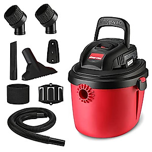 Shop-Vac 2.5 Gallon 2.5 Peak HP Wet/Dry Vacuum 2036000 + 1-1/4" Round Brush, 2 Pack