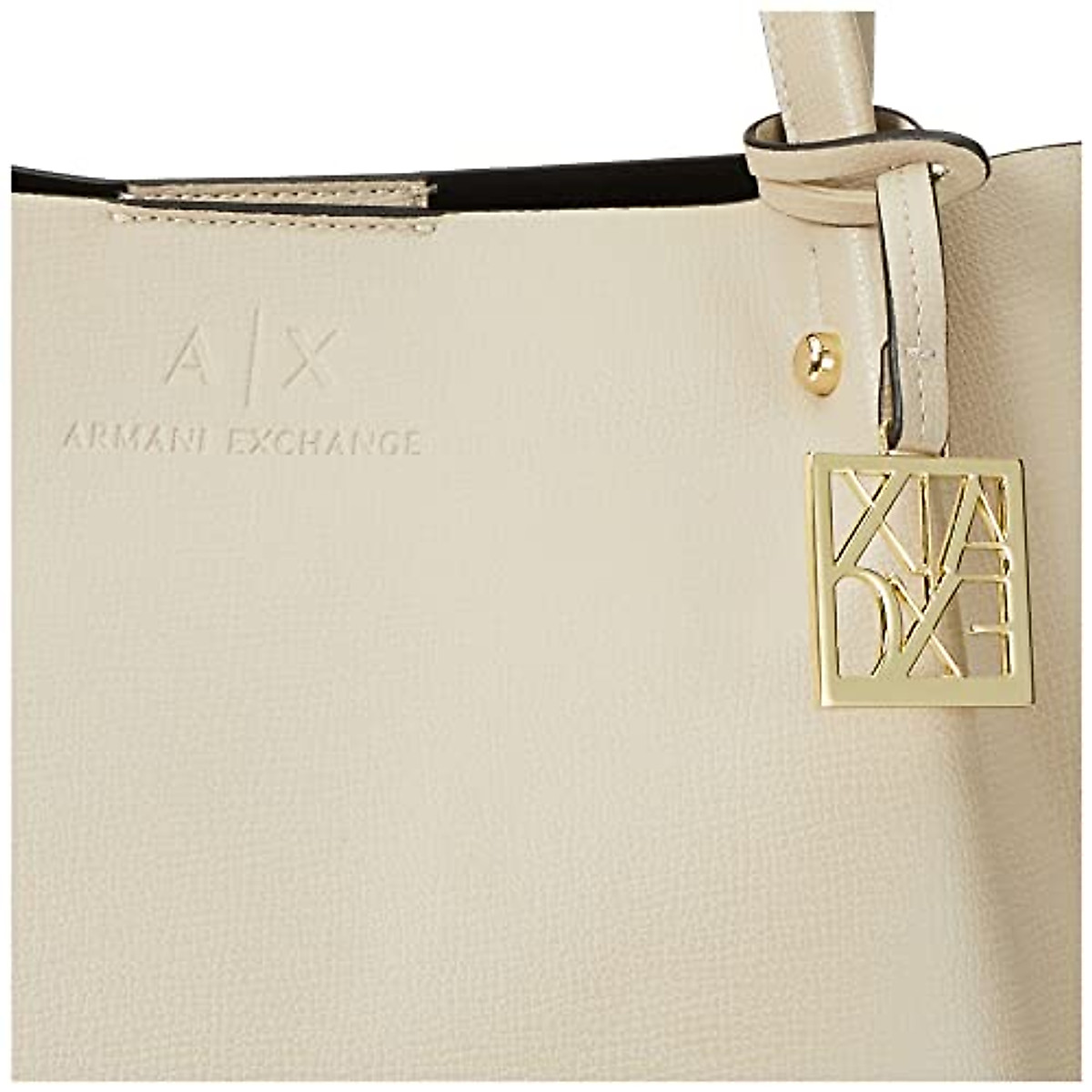 A|X Armani Exchange Women's Medium Woven Shopping Bag, Noise, OS