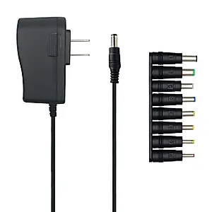 EIKS AC to DC 9V 1.5A Power Supply Adapter with 5.5mm x 2.1mm Connector Plug for Android Tablets Webcam Routers Toys Recorder Bluetooth Speaker