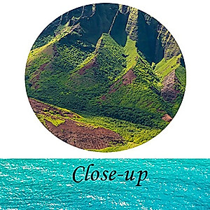 Kreative Arts - Large Nature Art Poster Print on Canvas View on Napali Coast on Kauai island on Hawaii Landscape Pictures for Office Walls 16x32inchx3pcs