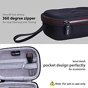 LTGEM Case Compatible with JBL Go 3 Portable Speaker, Black+Grey