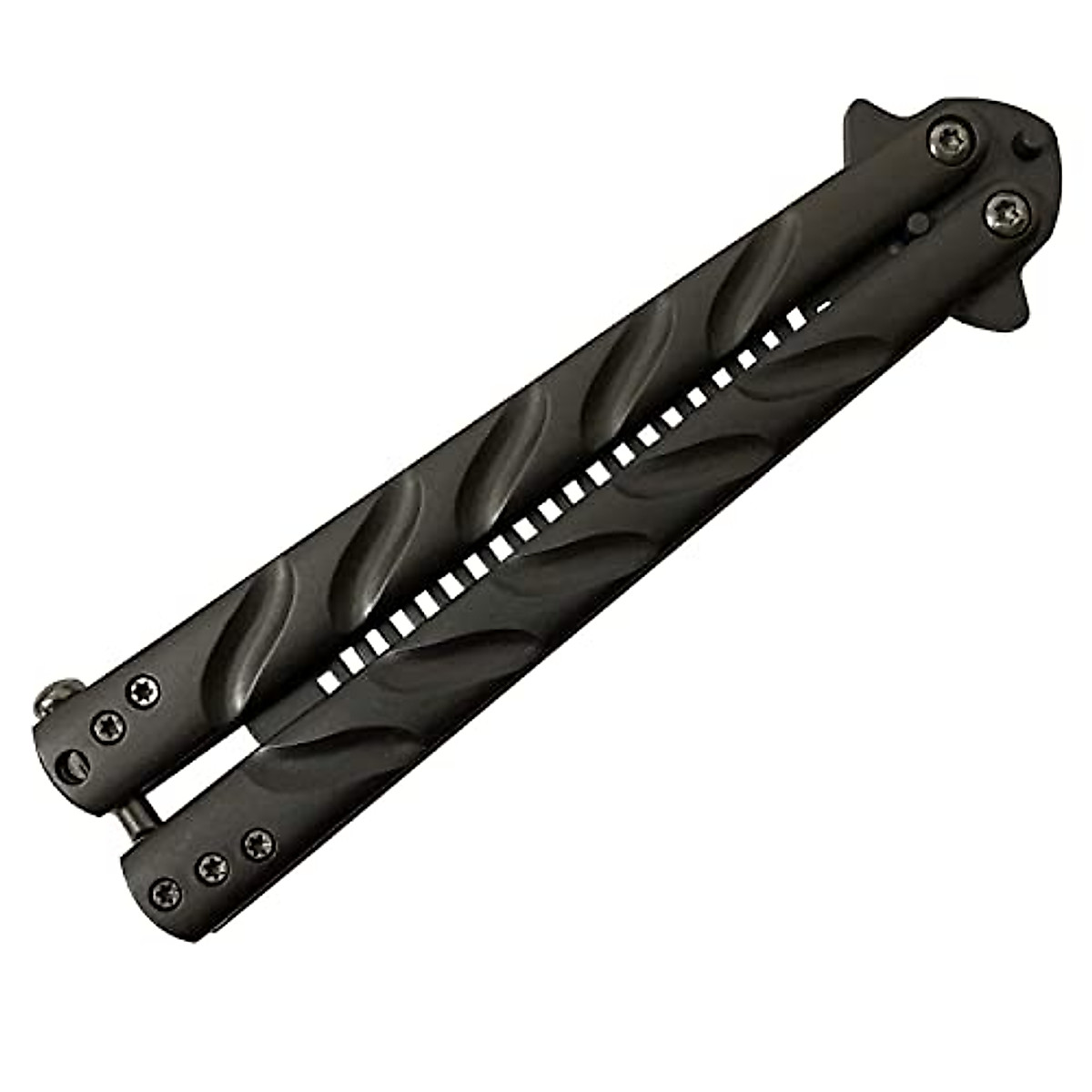 EMHFLYFN Stainless Steel Comb Practice Trainer for Beginner Unsharpened Blade Folding Tool Set