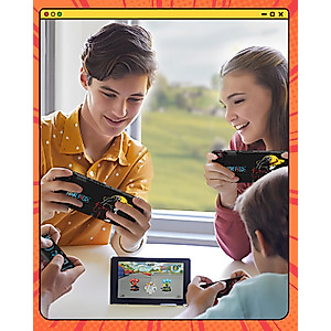 Xinocy (2in1 for Nintendo Switch OLED Case +24 Switch Game Holder Cute Cartoon Anime Slim Protective Cases Soft Shell for Kids Boys Teens Girls Girly Design Funny Manga Covers