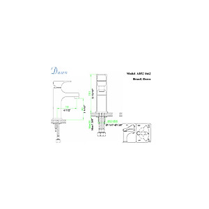 Dawn AB52 1662BN Single-Lever Lavatory Faucet, Brushed Nickel