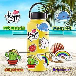 800Pcs Water Bottle Stickers, Stickers for Kids, Vinyl Waterproof Cool Scrapbook Stickers Pack for Laptop Skateboard Computer Guitar, Mixed Colorful Stickers for Teens Kids Boys Girls