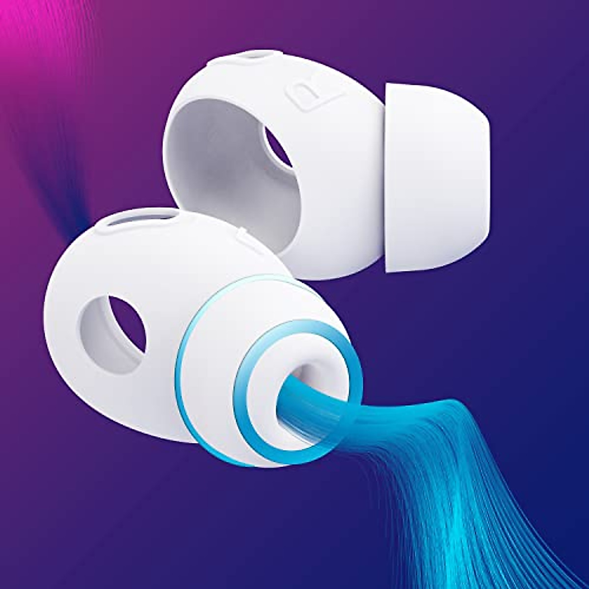 DamonLight AirPods Pro 2 Ear Tips with Integrated Earbuds Cover [3 Pairs] Designed for Apple AirPods Pro 2nd Generation, Fit in The Case, Soft Silicone Anti-Slip [US Patent Registered] (Medium)