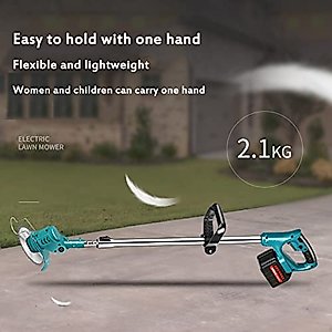 Stringless Weed Trimmer,Electric Weed Lawn Edger Eater Cordless Grass String Trimmer Cutter Tool & 2 24v Battery, Lawn Mower Stringless Trimmer Edger Lawn Tool，Lightweight Portable for Yards