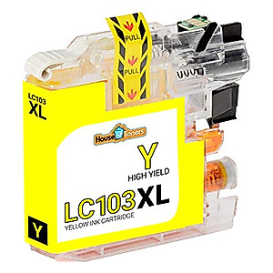 HouseofToners Compatible Ink Cartridge Replacement for Brother LC103Y (1 Yellow)