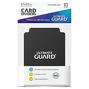 5 Packs Ultimate Guard Black Card Dividers (10) Standard Size Value Bundle!