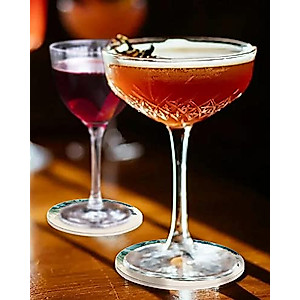 Set of 4 Coasters for Drinks Absorbing Round Ceramic Stone Coaster with Cork Base,Peacock Feather Teal Blue Turquoise Floral Green Leaf Coffee Table Coasters