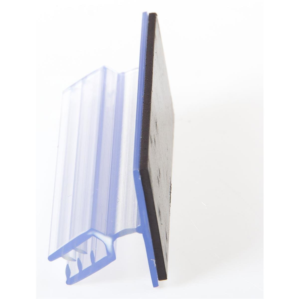 Displays2go Magnetic Price Tag Holders, Tooth-Like Gripper, Plastic, Set of 100 (Clear) (GRIPHINGEM)