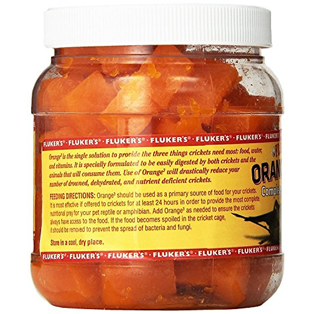 Fluker's (3 Pack) 6 oz Orange Cube Complete Cricket Diet