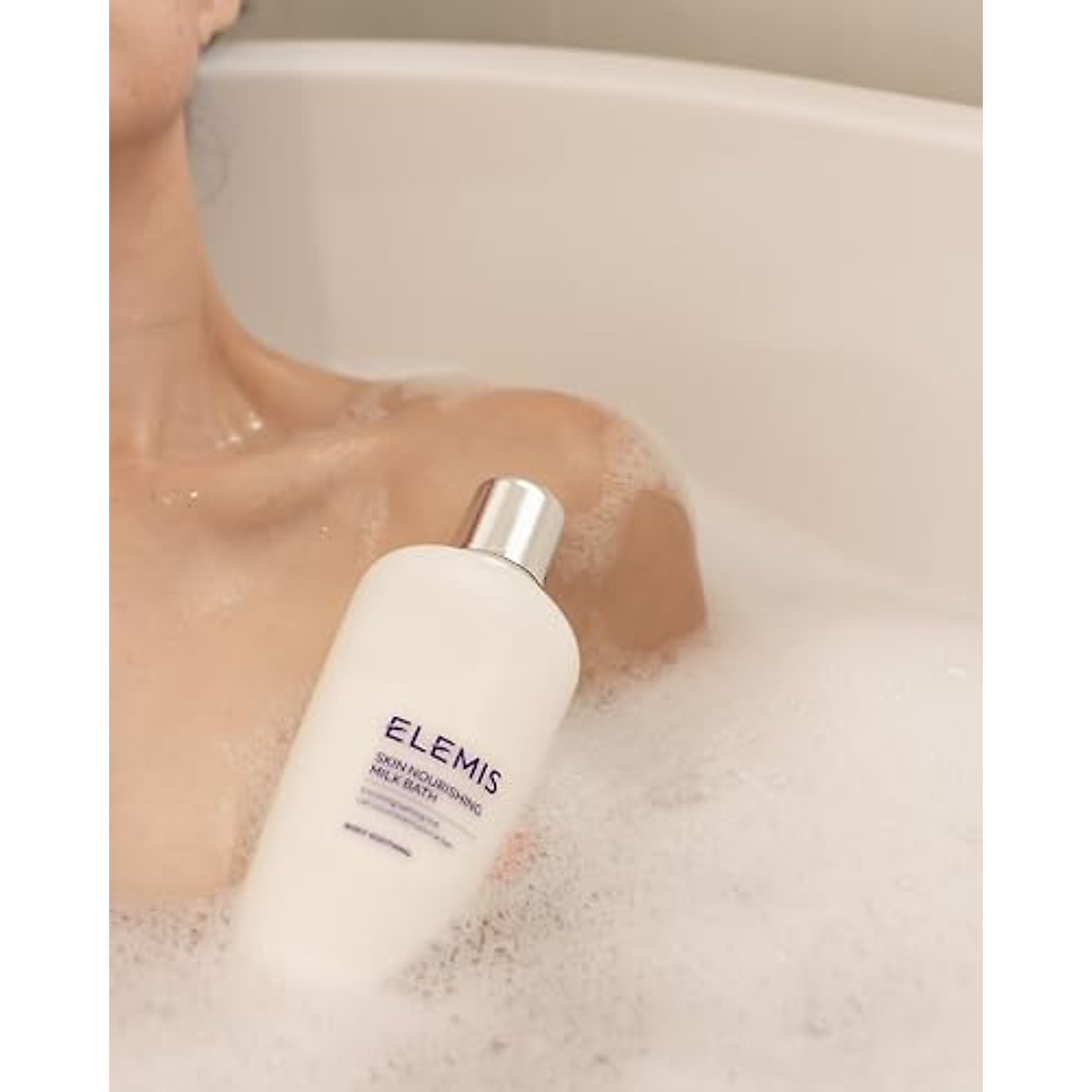 ELEMIS Skin Nourishing Milk Bath | Creamy Bathing Milk Enriches, Conditions and Softens Extra Dry Skin with Camellia Oil and Oat Extract | 13.5 Fl Oz