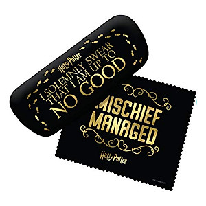 Spoontiques Harry Potter I Solemnly Swear I am Up to No Good Mischief Managed Eyeglass Case