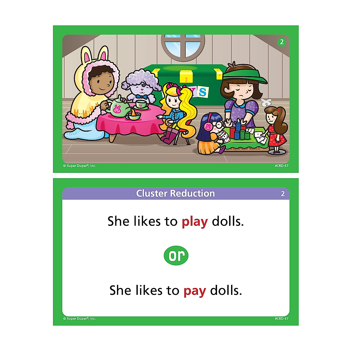 Super Duper Publications |Silly Sets Minimal Pairs for Maximum Progress Fun Deck | Listening Skills and Language Development Flash Cards | Educational Learning Materials for Children