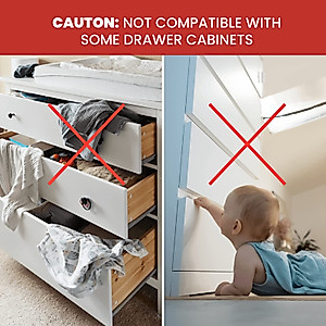 Lulasafe Magnetic Cabinet Locks – 10 Pack Baby Proof Cupboard Safety Latches – Adhesive, for Cabinets & Drawers - Easy Installation No Drilling or Tools Required