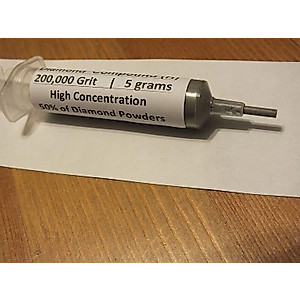 TechDiamondTools Diamond Polishing Compound Polishing Paste USA Made 200,000 Grit 0-0.1 Microns for Marble Glass Metal Rock Jewelry Resin Silver Chrome Gemstone with High Concentration Diamond Powder