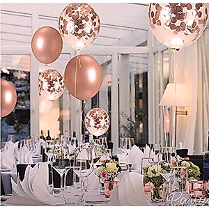16th Birthday Decorations Party Supplies, Jumbo Rose Gold Foil Balloons for Birthday Party Supplies,Anniversary Events Decorations and Graduation Decorations Sweet 16 Party,16th Anniversary