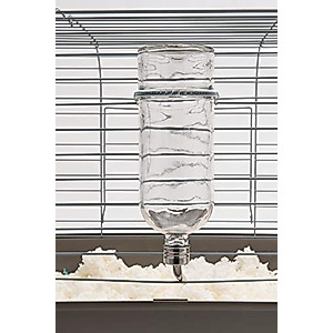 Lixit Chew Proof Flat Sided Water Bottles for Rabbits, Ferrets, Rats, Birds, Hamsters, Guinea Pigs, Chinchillas Gerbils and Other Small Animals. (26 Ounce (Pack of 1), Clear)