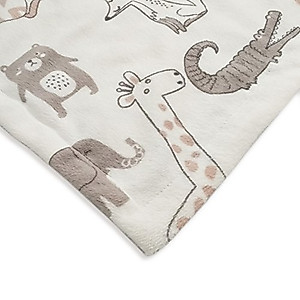 BORITAR Elephant Baby Security Blanket+Baby Blanket Soft Minky Dot Fabric Lovey Blanket with Lovely Animal Pattern Backing, Stuffed Plush Cuddle Newborn Blankie