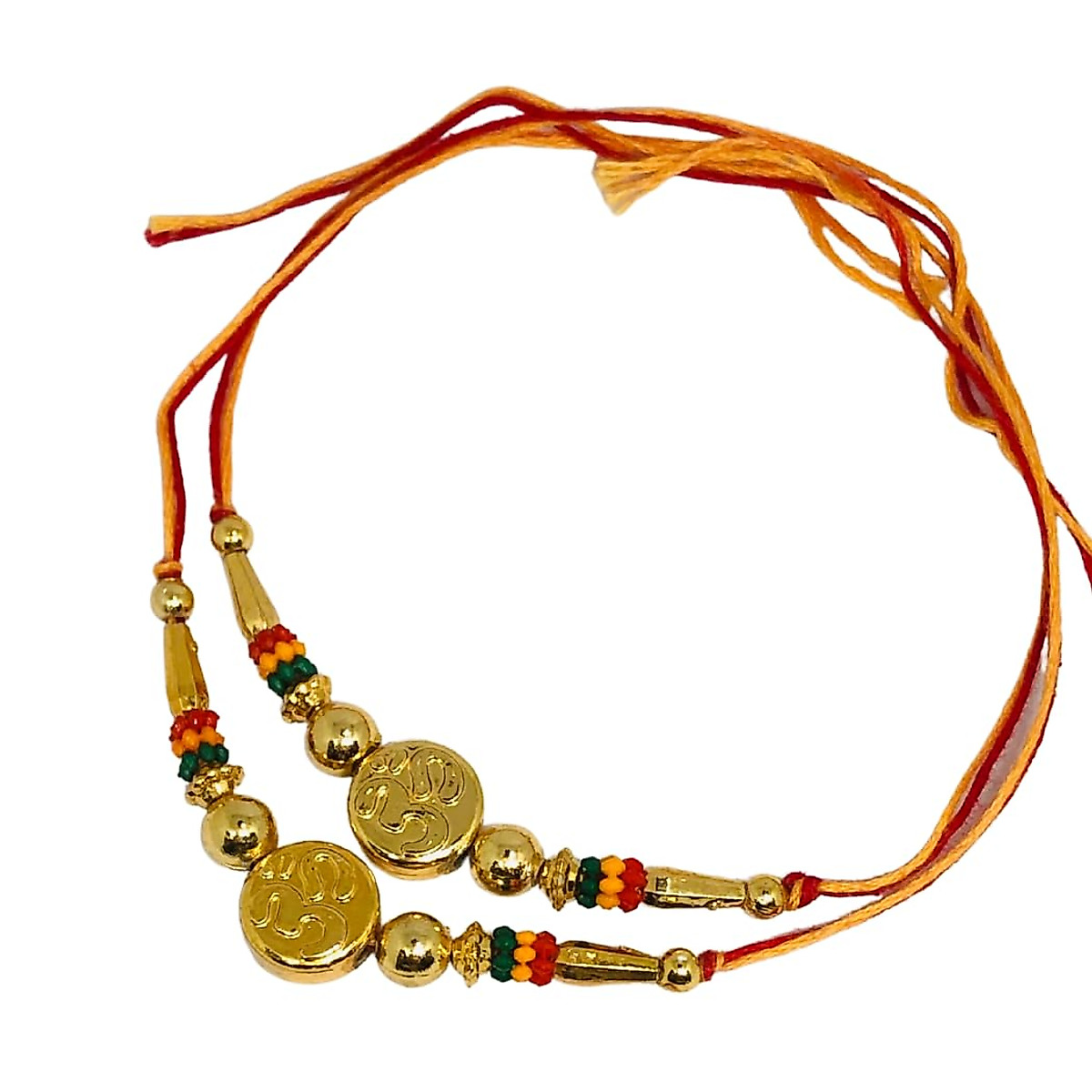 WhopperIndia Set of Two Rakhi, Ganesh Design Thread. Rakhi, Raksha Bandhan Gift for Your Brother Color Vary and Multi Designrakhi for brother simple | rakhi bracelet | | rakhi gifts for brother | bhaiya bhabhi rakhi setrakhi for brother simple | rakhi bra