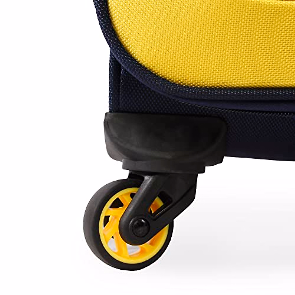 Nautica Helios 2pc Softside Luggage Set, Navy Yellow