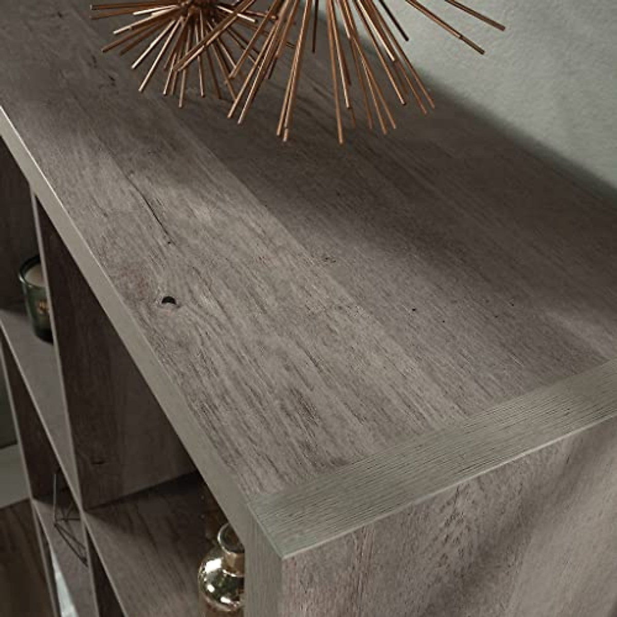 Sauder Miscellaneous Storage 8-Cube Organizer, L: 29.84" x W: 13.03" x H: 57.87", Mystic Oak