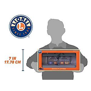 Lionel Electric O Gauge Model Train Accessories for 168 months to 999 months, Illuminated Station Platform , Green