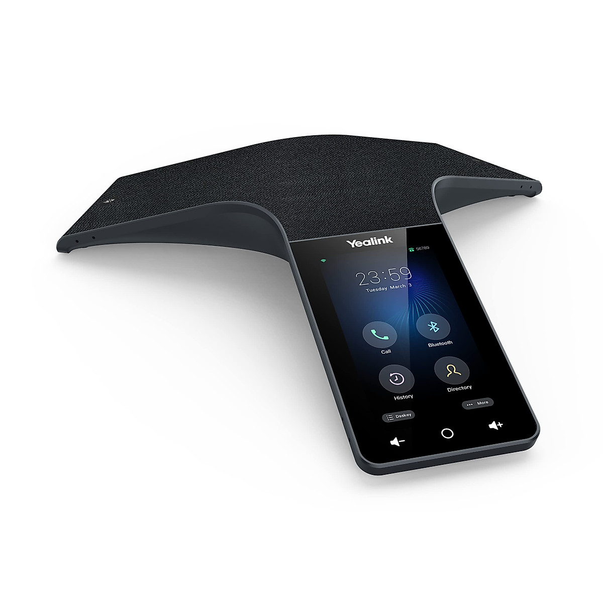 Yealink CP965 Wireless Mic Touch-Sensitive HD IP Conference Phone, CPW65 DECT Duo Wireless DECT Expansion Mic, 5-inch Multi-Touch Screen with 720×1280 Resolution