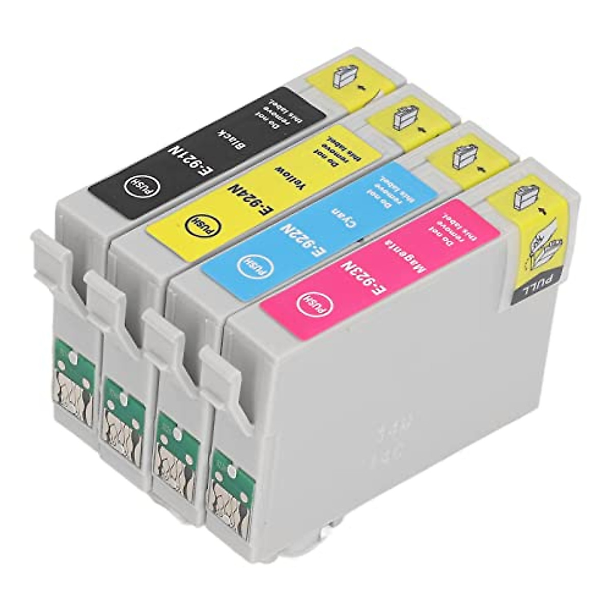 Hilitand 4Pcs Ink Cartridge BK C M Y Ink Cartridge Set Printer Cartridge with Ink for Office Printing Photos, Test Papers, Documents