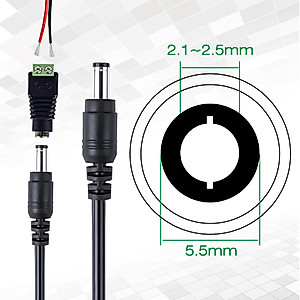 UltraPoE UL Listed DC 12V 5A Power Adapter, AC100~240V 50/60Hz to DC Output 12V Power Supply, 5.5mm x 2.5mm Plug, for LED Light Bar, DVR, NVR, High Power Camera