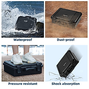 HeiyRC Waterproof Hard Case for DJI Mavic Air 2 2S Fly More Combo Drone Remote Controller Accessories Storage Suitcase Protective Travel Box
