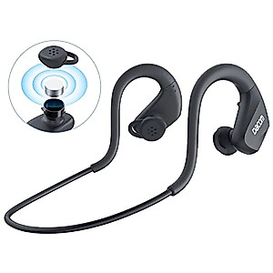 Sport Headphones,Bone Conduction Headphones:Wireless Air On-Ear Earbuds Built-in Noise-Canceling Mic,IPX7 Waterproof Bluetooth Headphones for Workout Running Cycling Yoga Hiking Driving Travel, Black