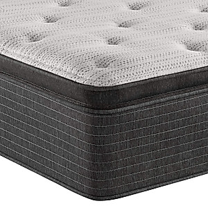 Beautyrest Silver BRS900 15 inch Plush Pillow Top Mattress, Full, Mattress Only