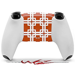 WraptorSkinz Skin Wrap Compatible with Sony PS5 DualSense Controller Boxed Burnt Orange (Controller NOT Included)