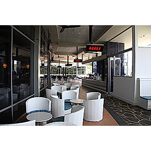 Bromic Heating BH0110003-1 Smart-Heat Platinum 500 Radiant Infrared Patio Heater, Natural Gas, 39800 BTU