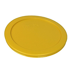Pyrex 7201-PC 4-Cup Food Storage Lids in (2) Yolk Yellow, (2) Meyer Lemon Yellow and (2) Butter Yellow
