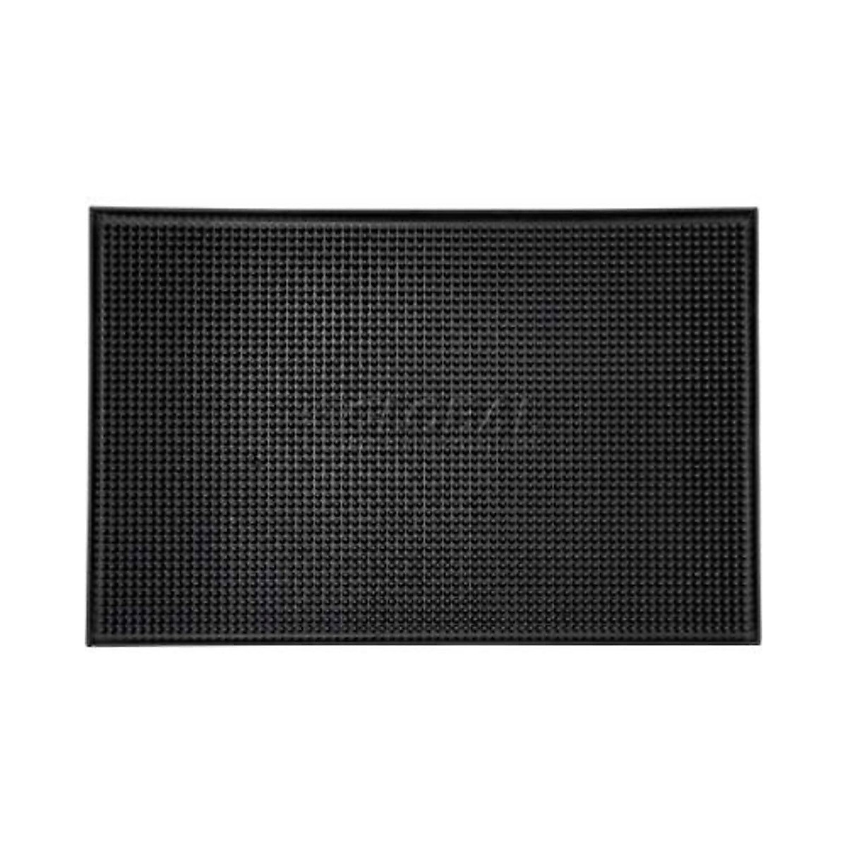 Winco BM-1812K, 18x12-Inch Black Service Mat, Plastic Professional Bar Glass Serving Spill Mat