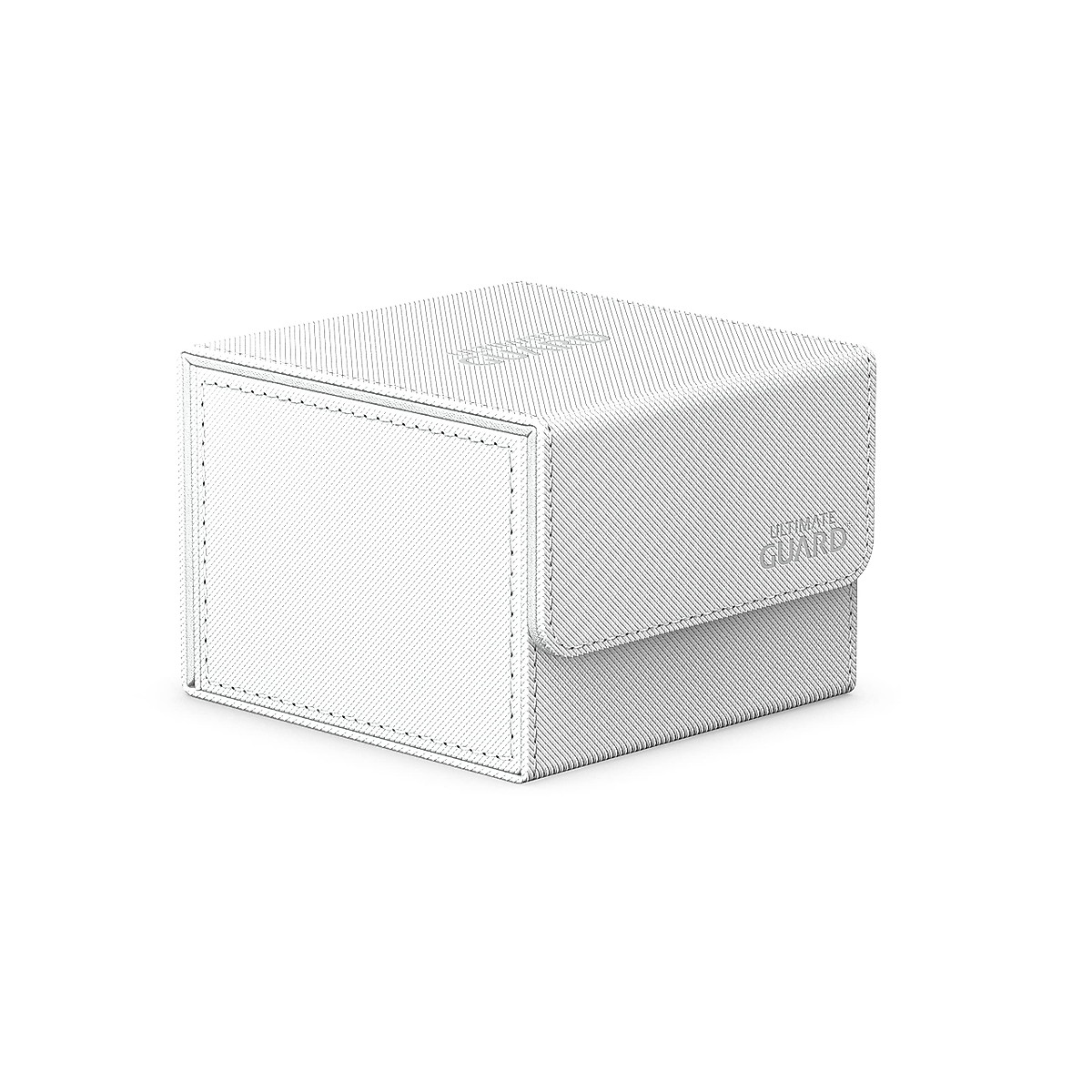 Ultimate Guard Sidewinder 133+, Deck Box for 133 Double-Sleeved TCG Cards, White, Magnetic Closure & Microfiber Inner Lining for Secure Storage