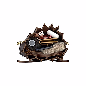 Melie Bianco Carrie Bag - Luxury Faux Leather Shoulder Bag - Vegan Purse with Matching Pouch - 100% Cruelty-Free Fabric - Bone