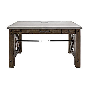 Martin Furniture IMJA384 54” Writing Desk, Brown