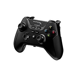 HyperX Clutch – Gaming Controller for Android and PC, Cloud and Mobile Gaming, Bluetooth, 2.4GHz Wireless, USB-C to USB-A Wired Connection, Standard Button Layout, Detachable Phone Clip
